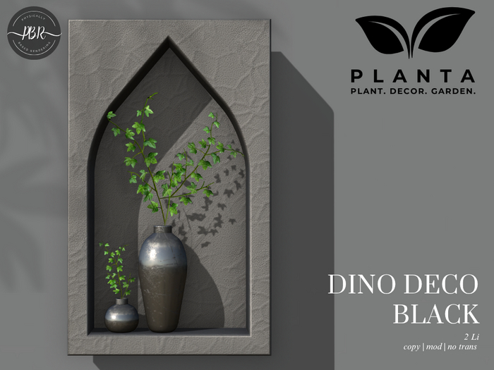Second Life Marketplace - Planta - Dino Deco Black